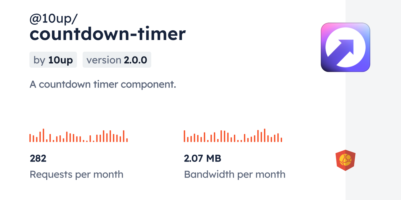 @10up/countdown-timer CDN by jsDelivr - A CDN for npm and GitHub