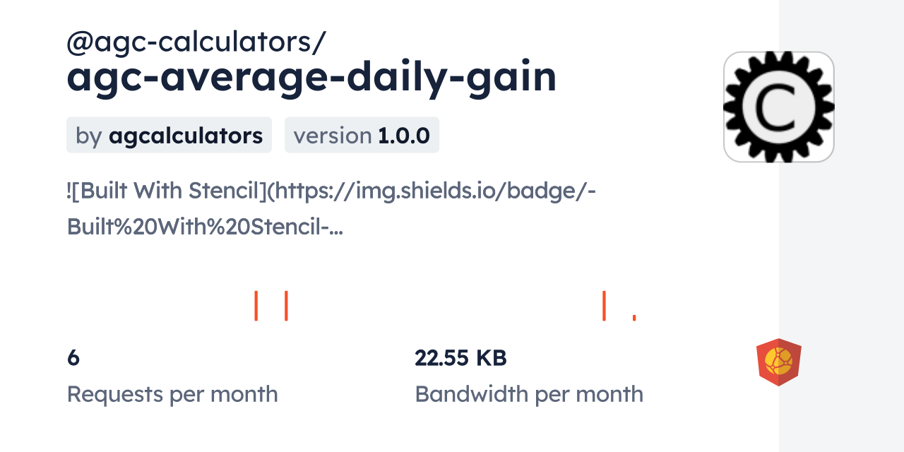 @agc-calculators/agc-average-daily-gain CDN by jsDelivr - A CDN for npm and GitHub