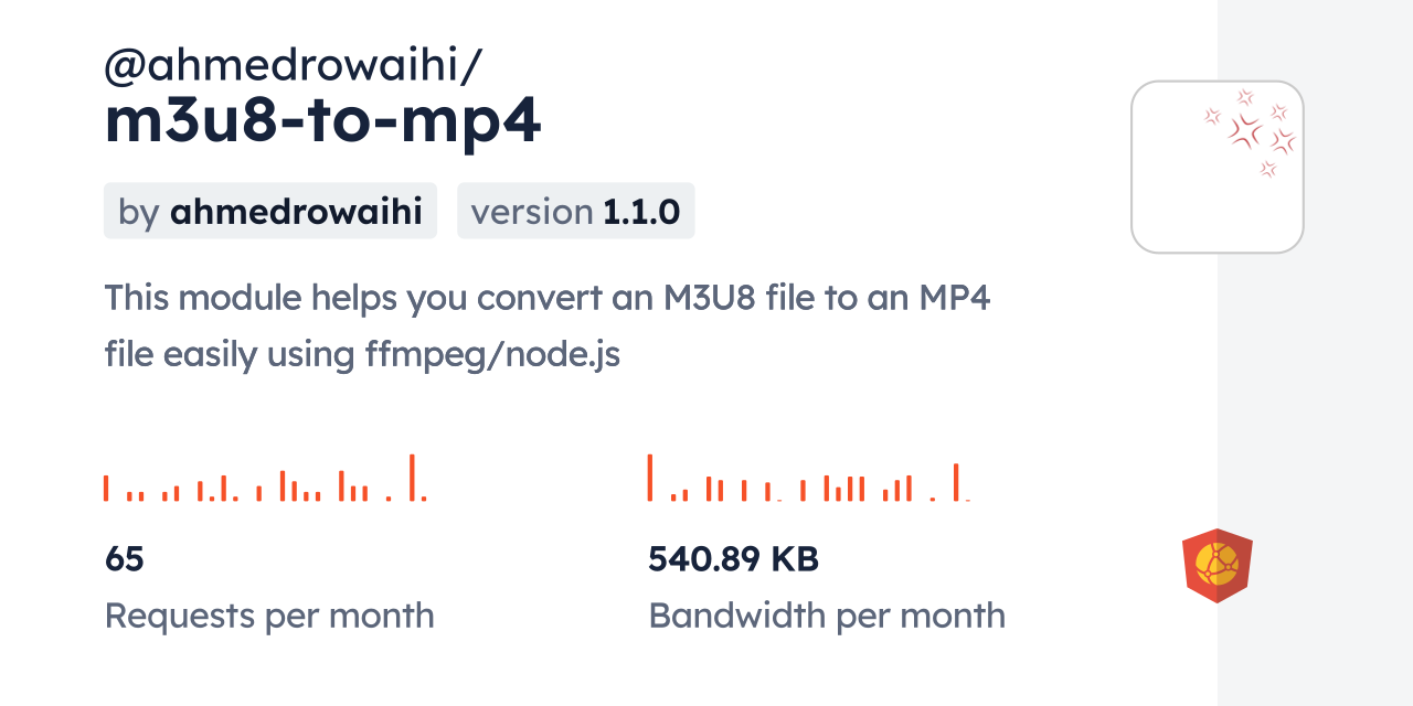 @ahmedrowaihi/m3u8-to-mp4 CDN by jsDelivr - A CDN for npm and GitHub