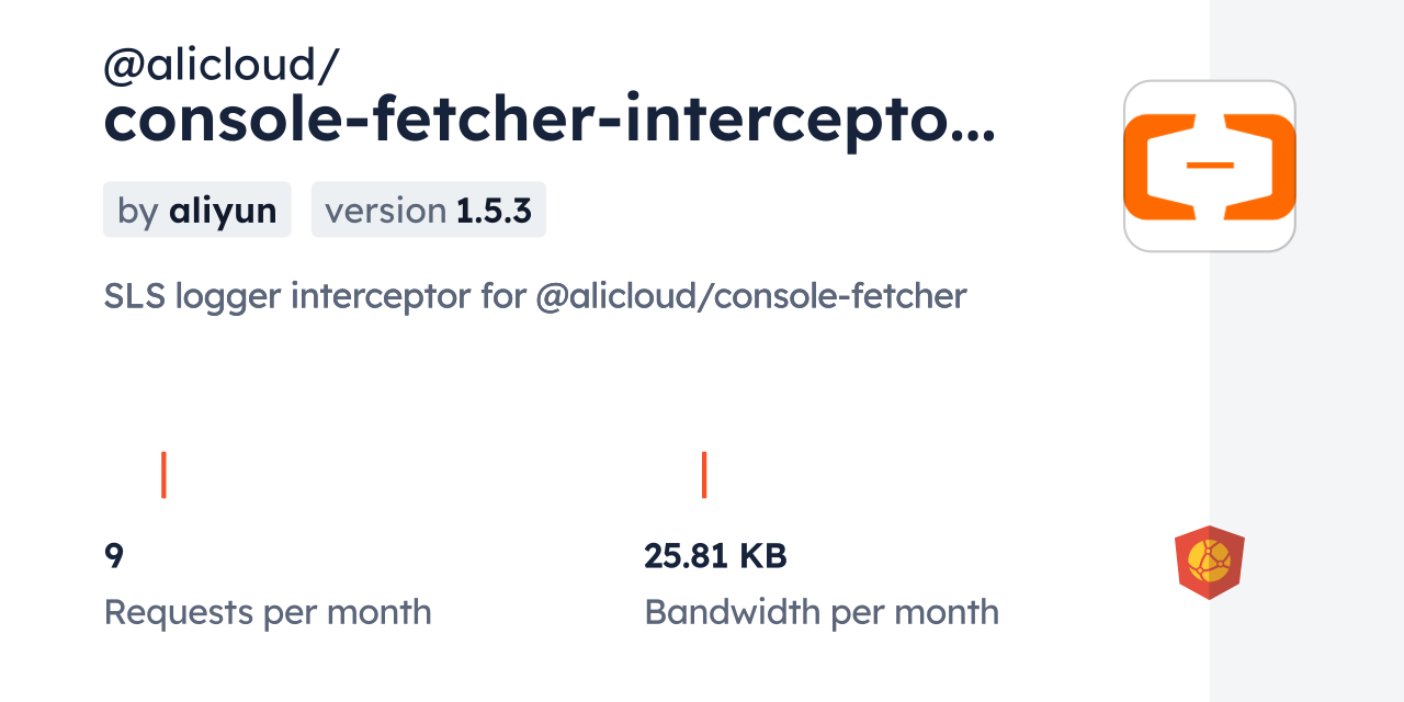 @alicloud/console-fetcher-interceptor-sls CDN by jsDelivr - A CDN for npm and GitHub