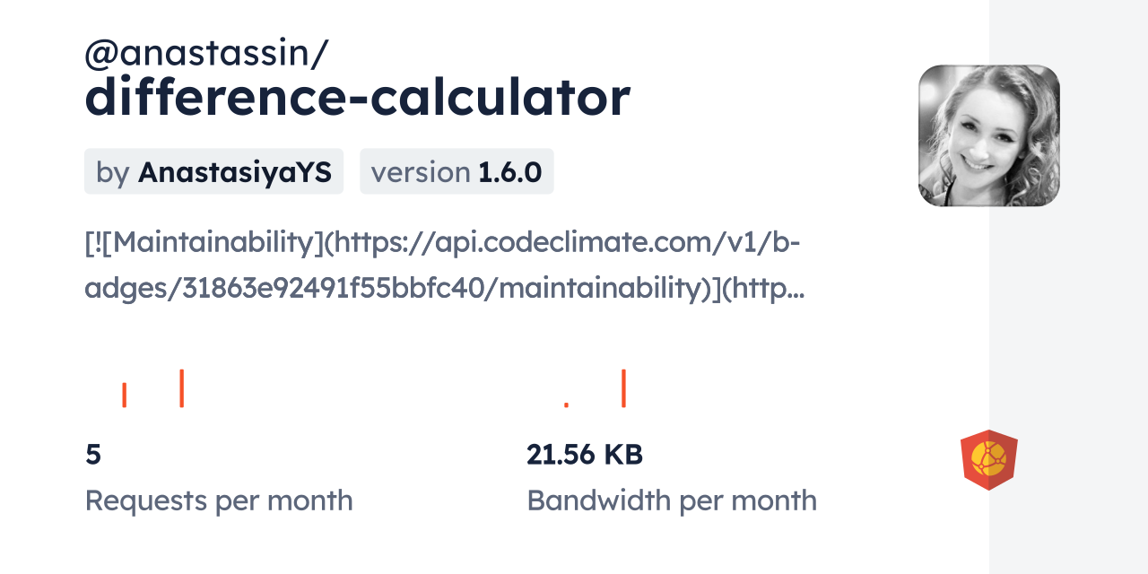 @anastassin/difference-calculator CDN by jsDelivr - A CDN for npm and GitHub
