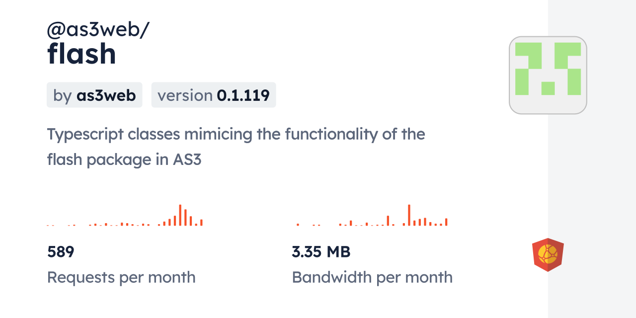 @as3web/flash CDN by jsDelivr - A CDN for npm and GitHub