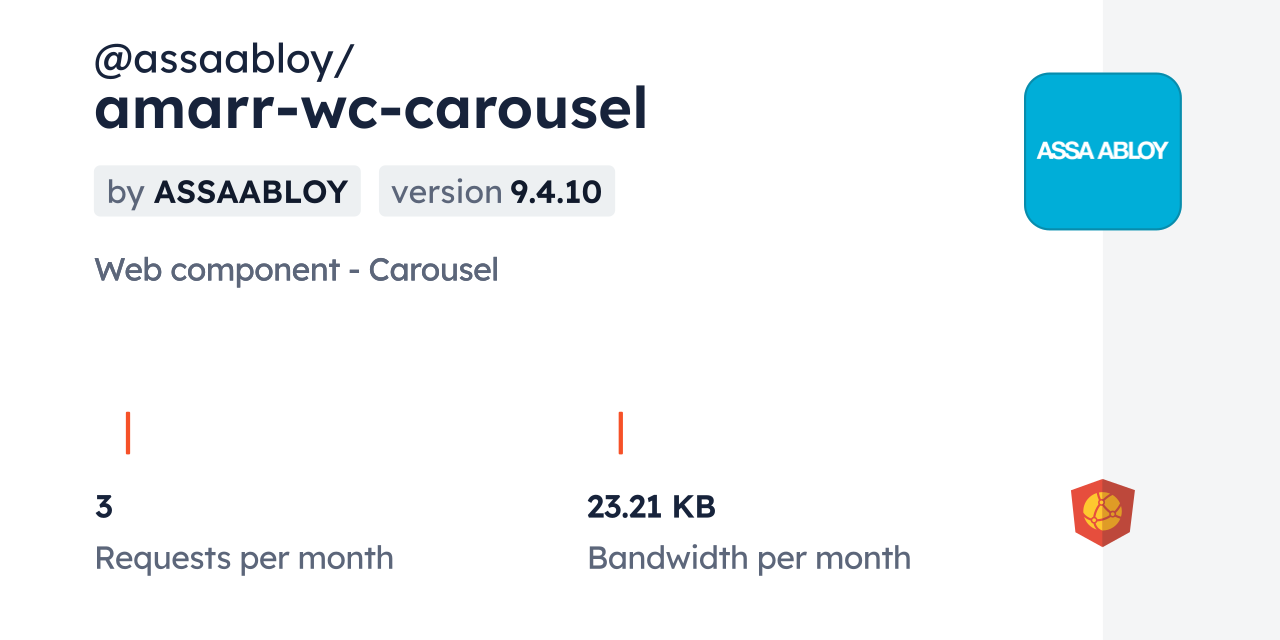 @assaabloy/amarr-wc-carousel CDN by jsDelivr - A CDN for npm and GitHub