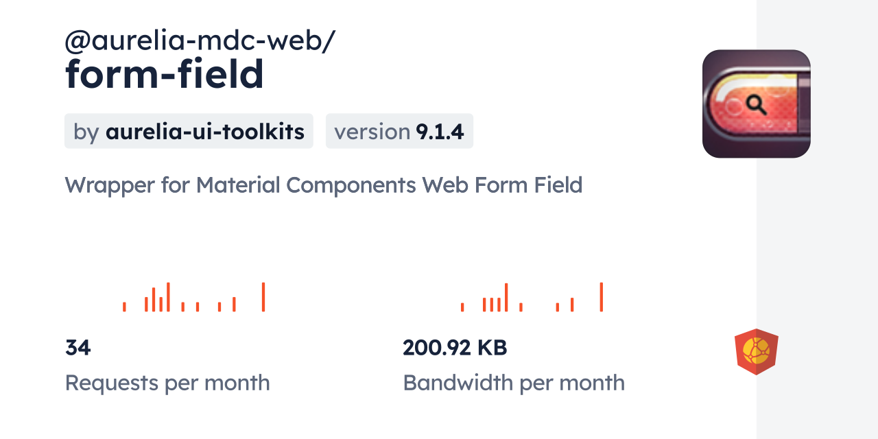 @aurelia-mdc-web/form-field CDN by jsDelivr - A CDN for npm and GitHub