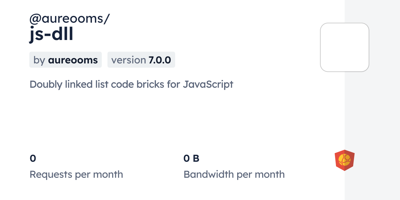 @aureooms/js-dll CDN by jsDelivr - A CDN for npm and GitHub
