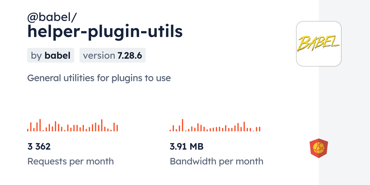 @babel/helper-plugin-utils CDN by jsDelivr - A CDN for npm and GitHub