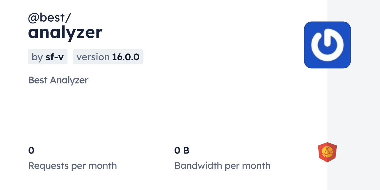 @best/analyzer CDN by jsDelivr - A CDN for npm and GitHub
