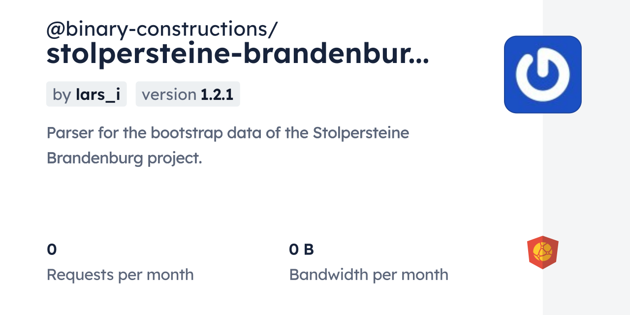 @binary-constructions/stolpersteine-brandenburg-bootstrap-data-parser ...