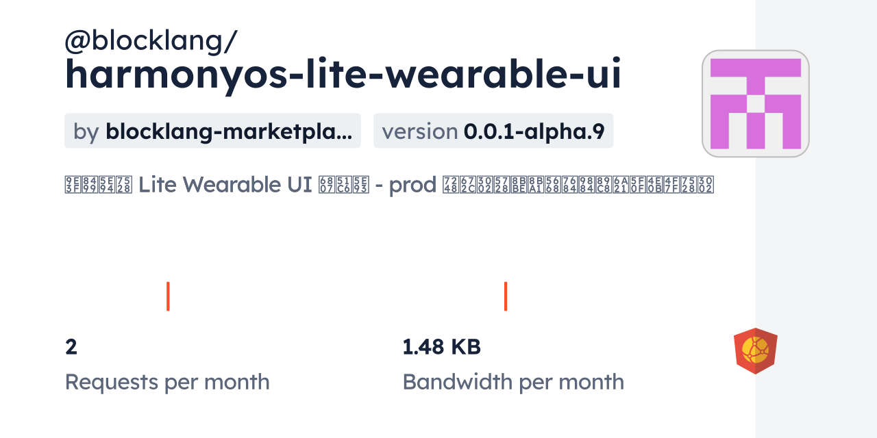 @blocklang/harmonyos-lite-wearable-ui CDN by jsDelivr - A CDN for npm and GitHub