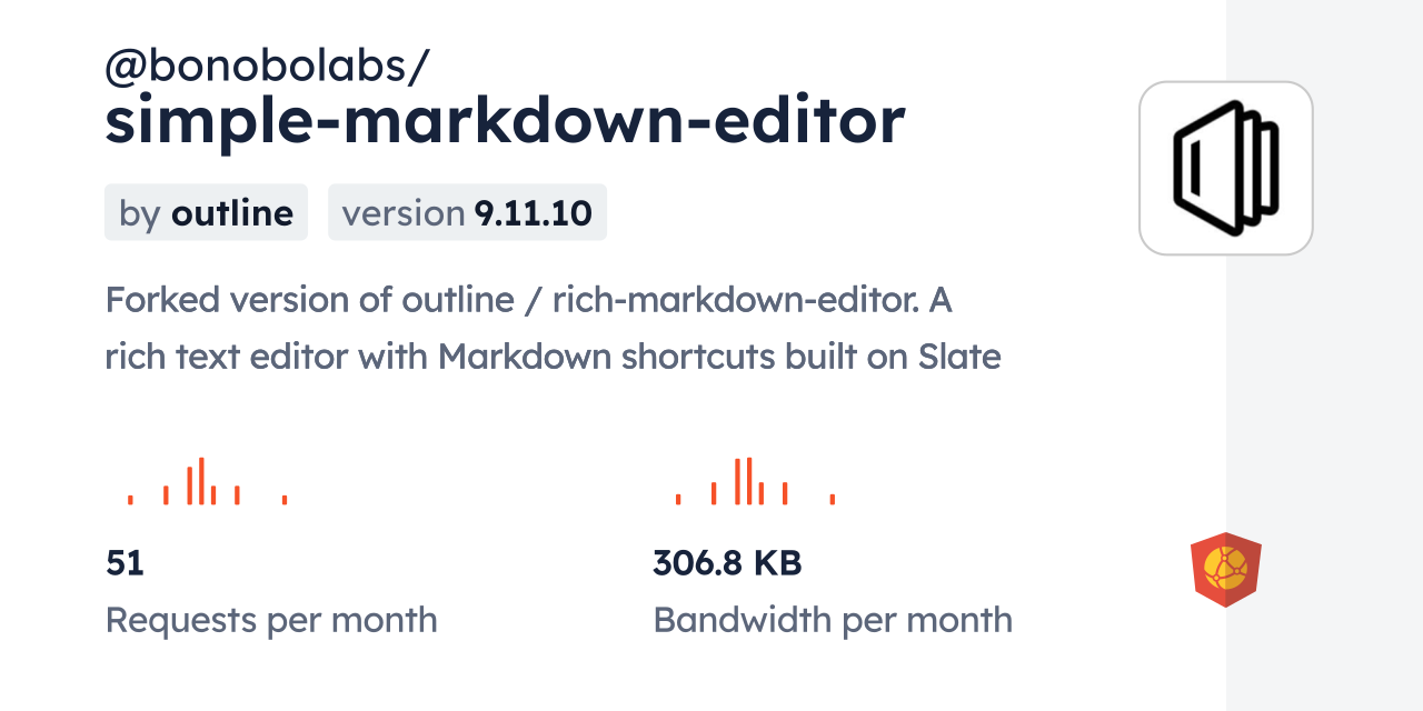 @bonobolabs/simple-markdown-editor CDN by jsDelivr - A CDN for npm and GitHub