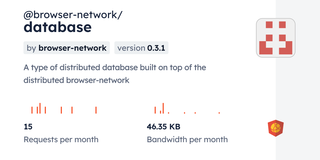 @browser-network/database CDN by jsDelivr - A CDN for npm and GitHub