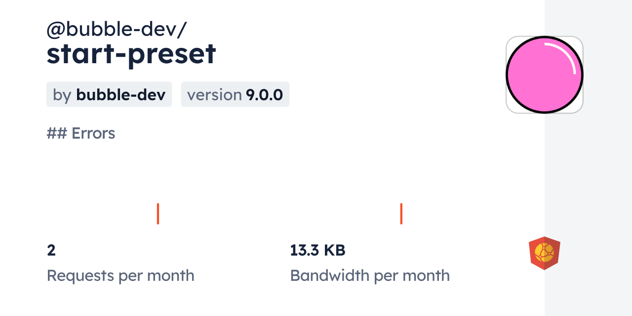 @bubble-dev/start-preset CDN by jsDelivr - A CDN for npm and GitHub