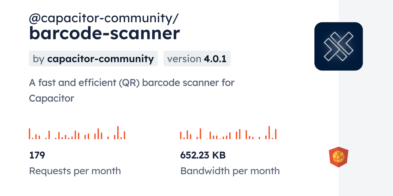 @capacitor-community/barcode-scanner CDN by jsDelivr - A CDN for npm ...