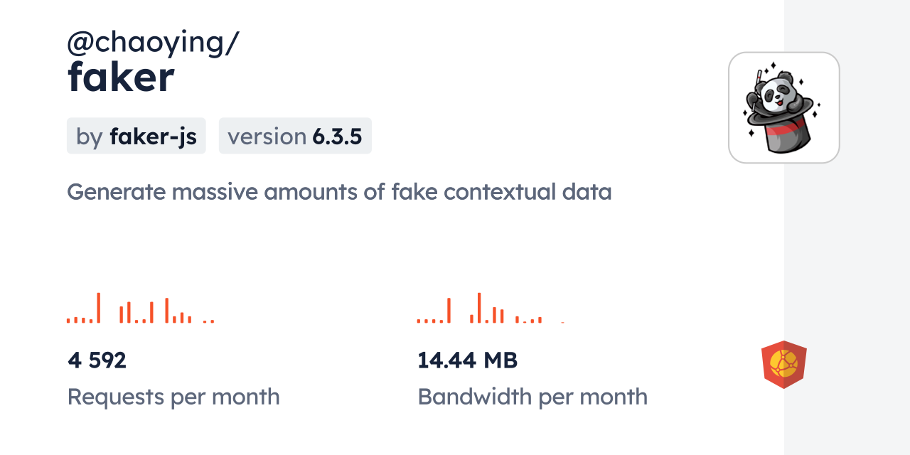 @chaoying/faker CDN by jsDelivr - A CDN for npm and GitHub