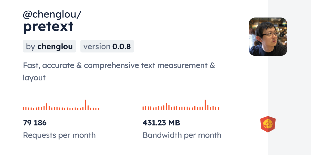 @chenglou/pretext CDN by jsDelivr - A CDN for npm and GitHub
