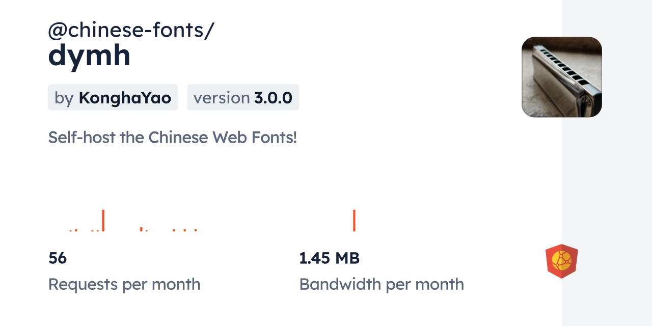 @chinese-fonts/dymh CDN by jsDelivr - A CDN for npm and GitHub