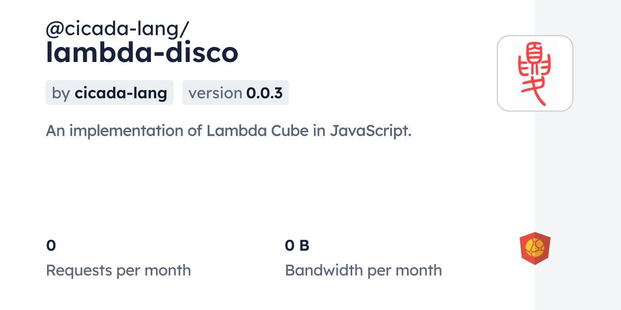 @cicada-lang/lambda-disco CDN by jsDelivr - A CDN for npm and GitHub