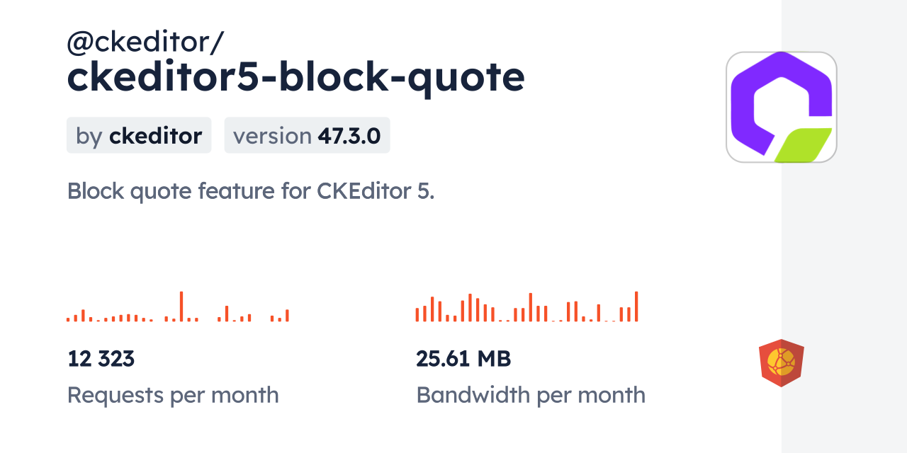 @ckeditor/ckeditor5-block-quote CDN by jsDelivr - A CDN for npm and GitHub