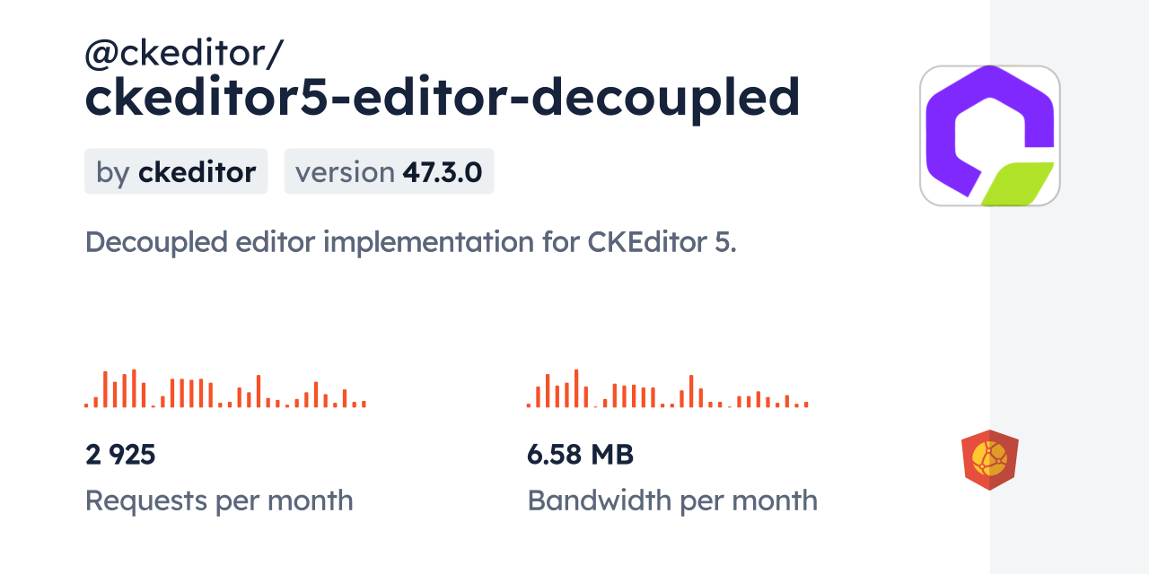 @ckeditor/ckeditor5-editor-decoupled CDN by jsDelivr - A CDN for npm and GitHub