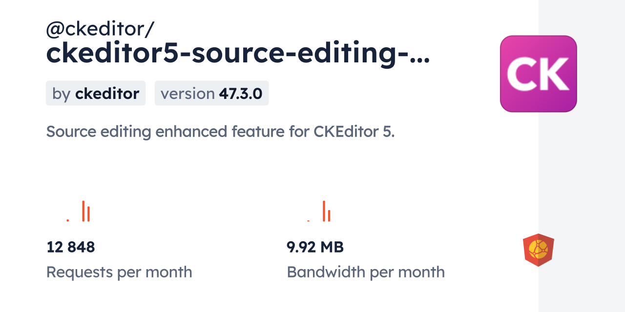 @ckeditor/ckeditor5-source-editing-enhanced CDN by jsDelivr - A CDN for npm and GitHub