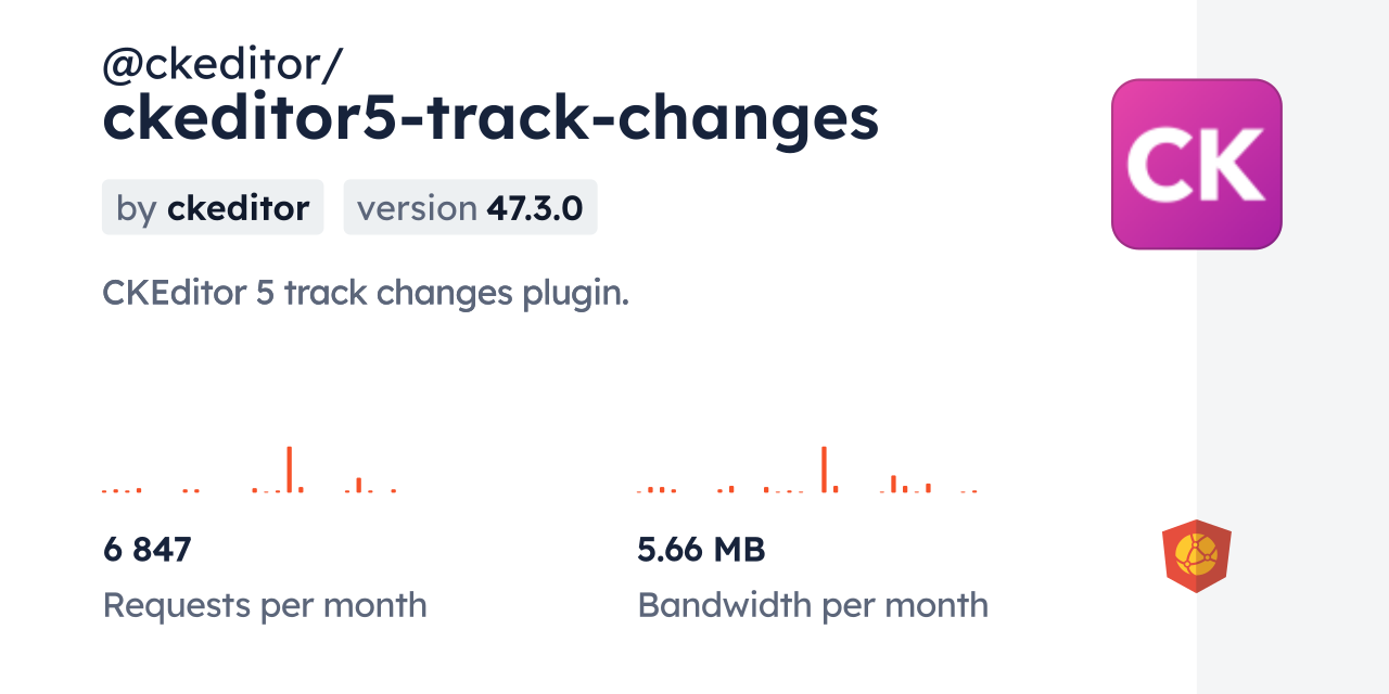 @ckeditor/ckeditor5-track-changes CDN by jsDelivr - A CDN for npm and GitHub