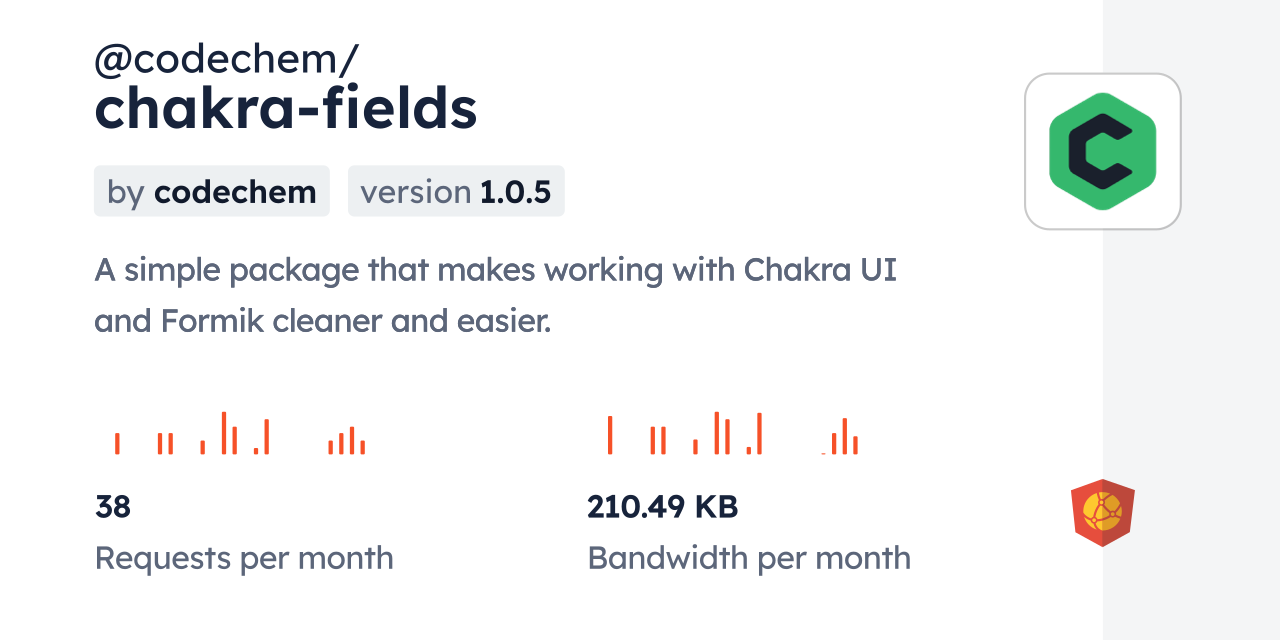 @codechem/chakra-fields CDN by jsDelivr - A CDN for npm and GitHub