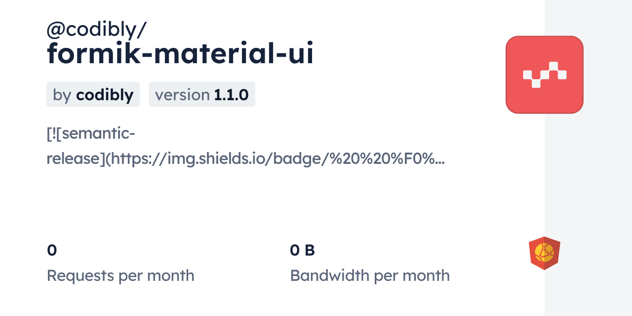 @codibly/formik-material-ui CDN by jsDelivr - A CDN for npm and GitHub