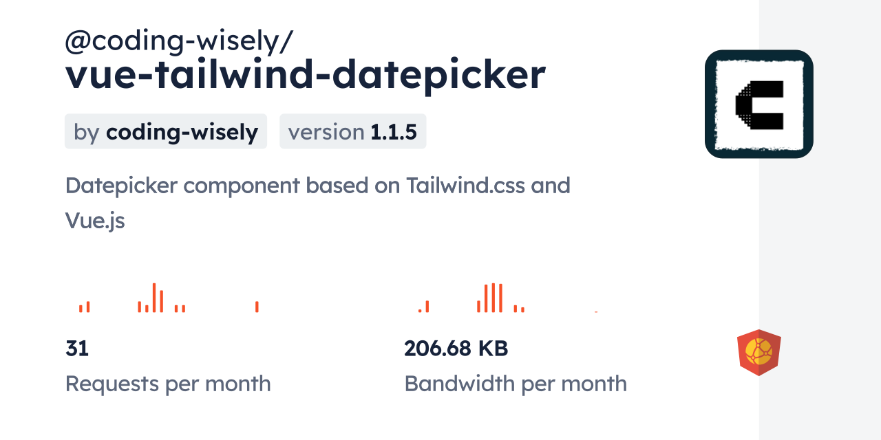 @coding-wisely/vue-tailwind-datepicker CDN by jsDelivr - A CDN for npm and GitHub