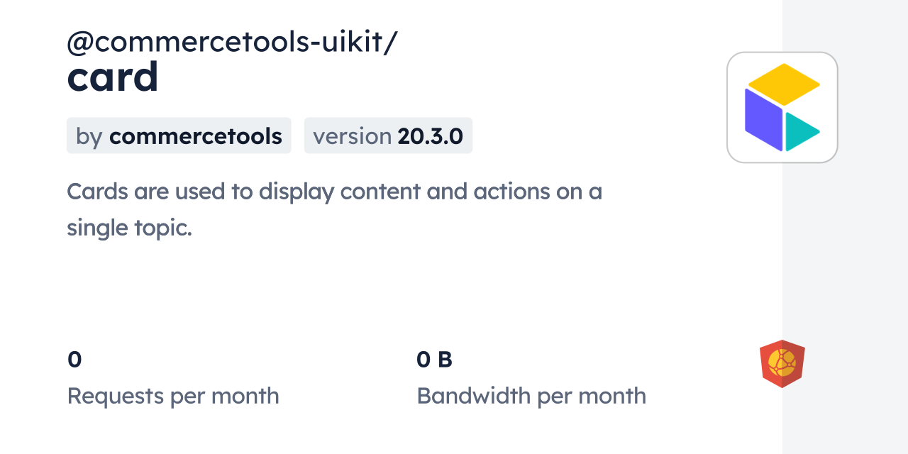 @commercetools-uikit/card CDN by jsDelivr - A CDN for npm and GitHub