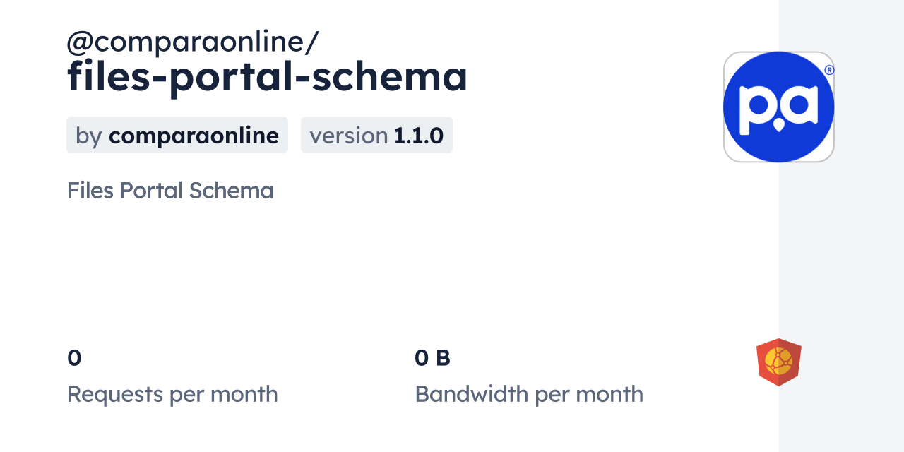 @comparaonline/files-portal-schema CDN by jsDelivr - A CDN for npm and ...