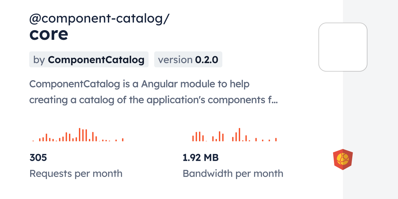 @component-catalog/core CDN by jsDelivr - A CDN for npm and GitHub