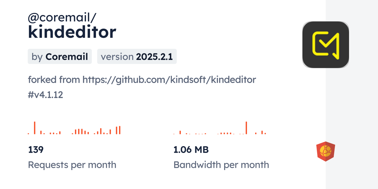 @coremail/kindeditor CDN by jsDelivr - A CDN for npm and GitHub
