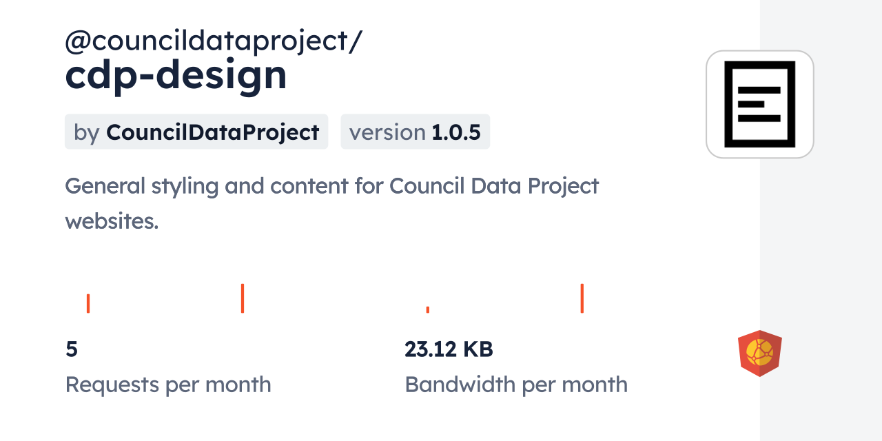 @councildataproject/cdp-design CDN by jsDelivr - A CDN for npm and GitHub