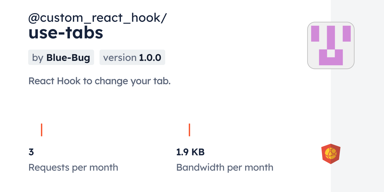 @custom_react_hook/use-tabs CDN by jsDelivr - A CDN for npm and GitHub