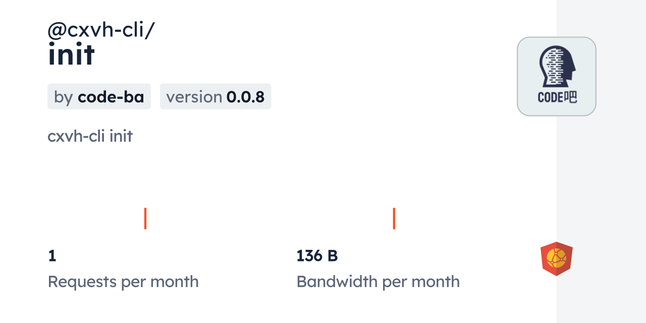 @cxvh-cli/init CDN by jsDelivr - A CDN for npm and GitHub