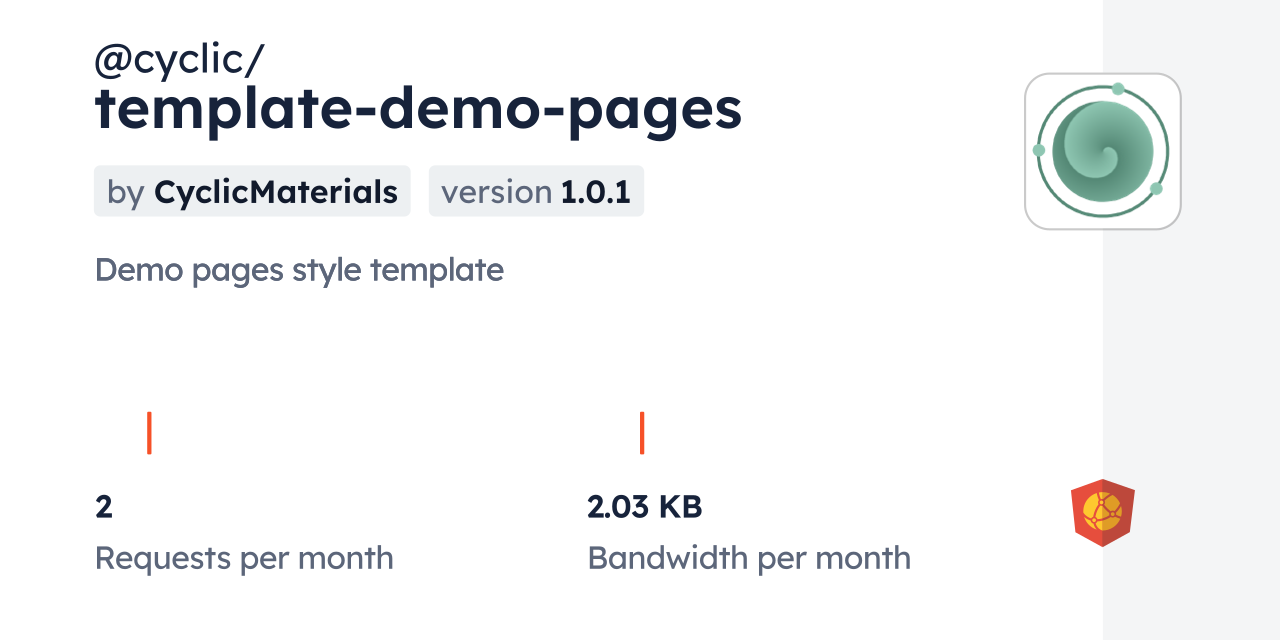 @cyclic/template-demo-pages CDN by jsDelivr - A CDN for npm and GitHub