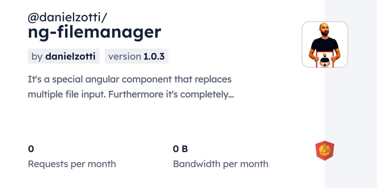@danielzotti/ng-filemanager CDN by jsDelivr - A CDN for npm and GitHub