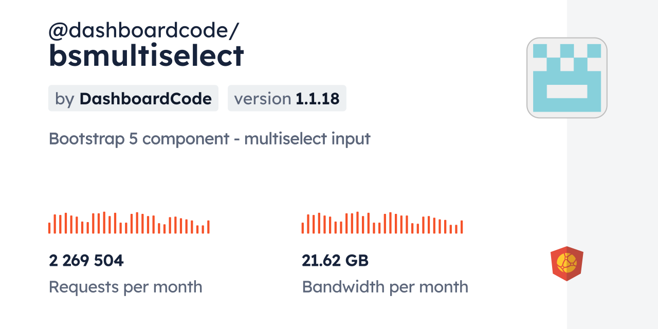 @dashboardcode/bsmultiselect CDN by jsDelivr - A CDN for npm and GitHub