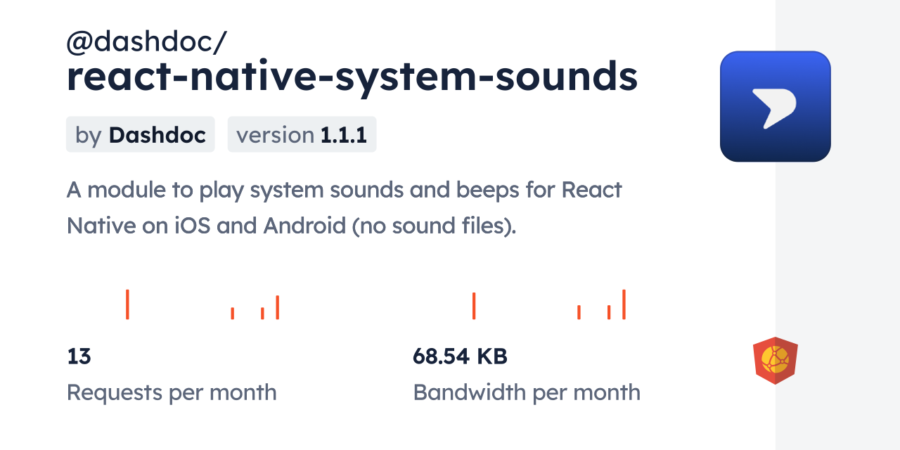@dashdoc/react-native-system-sounds CDN by jsDelivr - A CDN for npm and GitHub