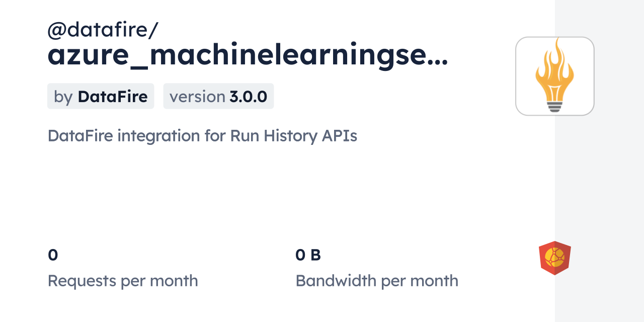@datafire/azure_machinelearningservices_runhistory CDN by jsDelivr - A ...