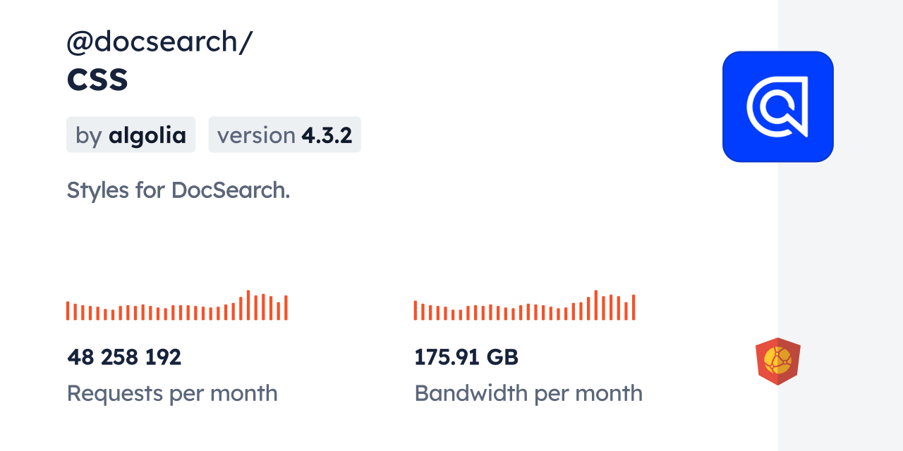 @docsearch/css CDN by jsDelivr - A CDN for npm and GitHub