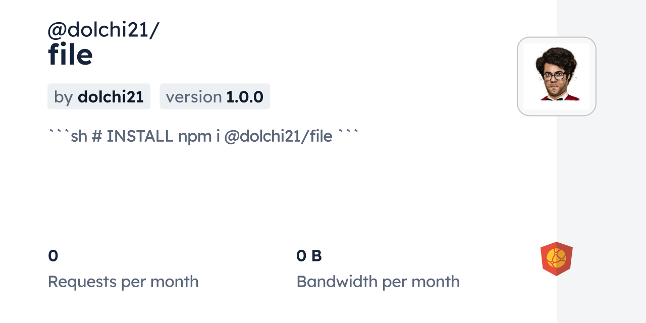 @dolchi21/file CDN by jsDelivr - A CDN for npm and GitHub
