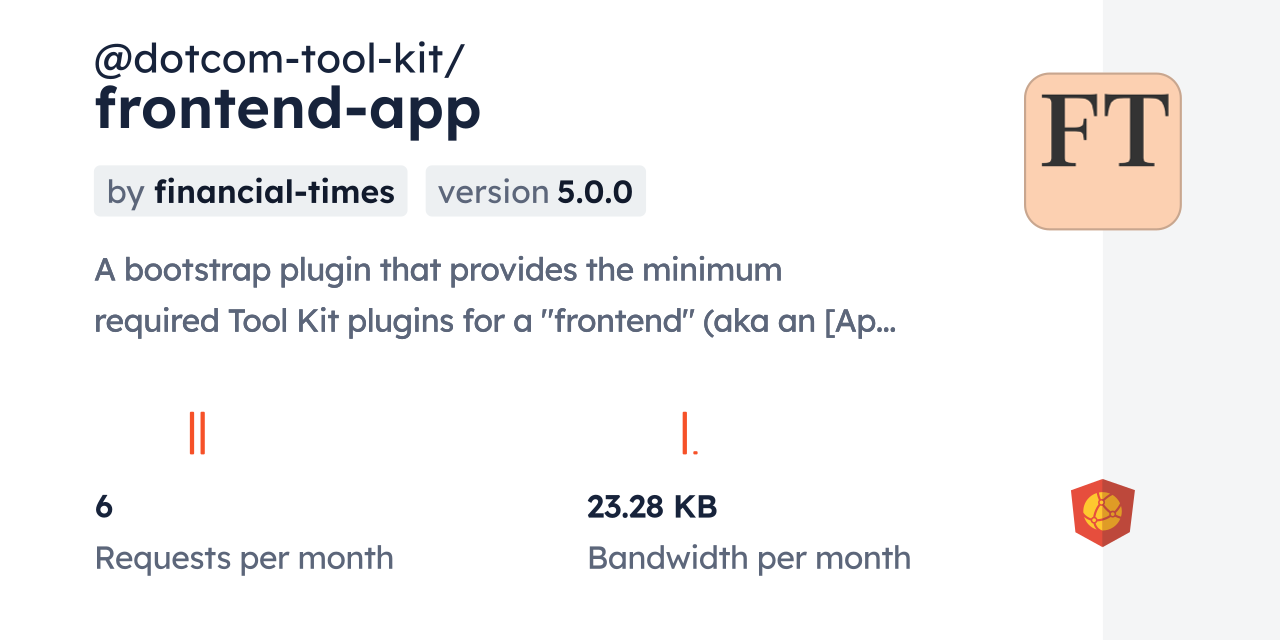 @dotcom-tool-kit/frontend-app CDN by jsDelivr - A CDN for npm and GitHub