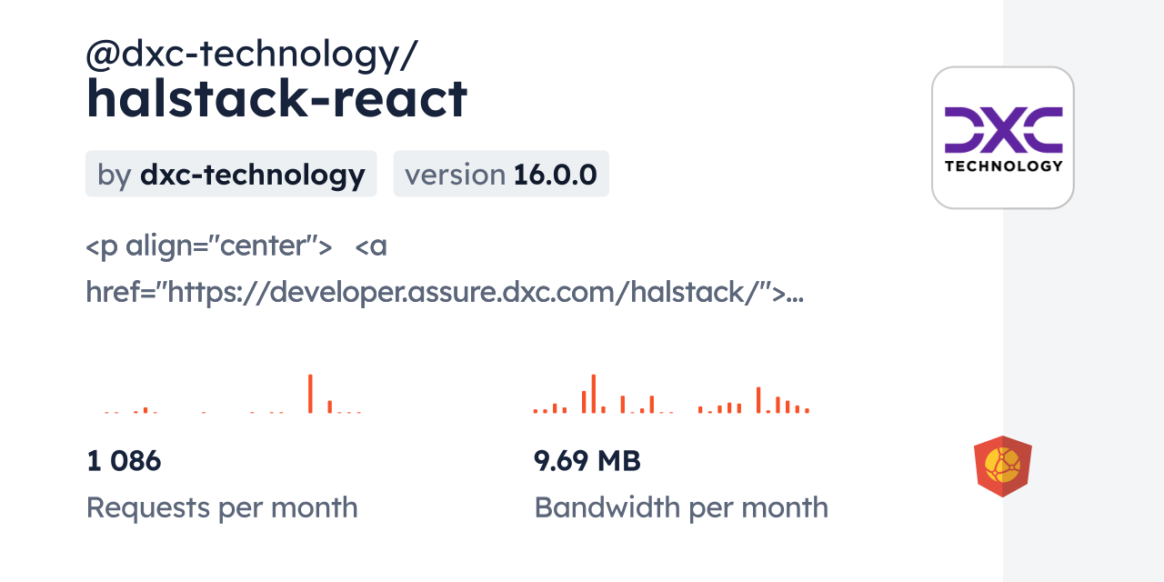@dxc-technology/halstack-react CDN by jsDelivr - A CDN for npm and GitHub