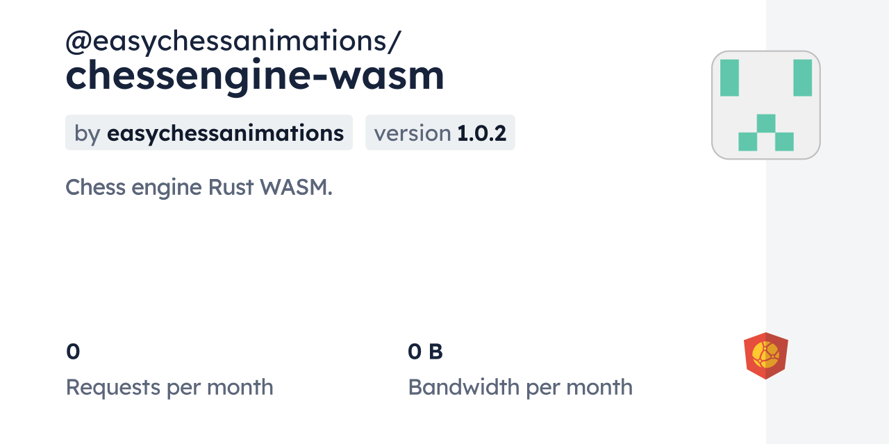@easychessanimations/chessengine-wasm CDN by jsDelivr - A CDN for npm and GitHub