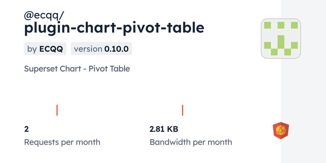 @ecqq/plugin-chart-pivot-table CDN by jsDelivr - A CDN for npm and GitHub