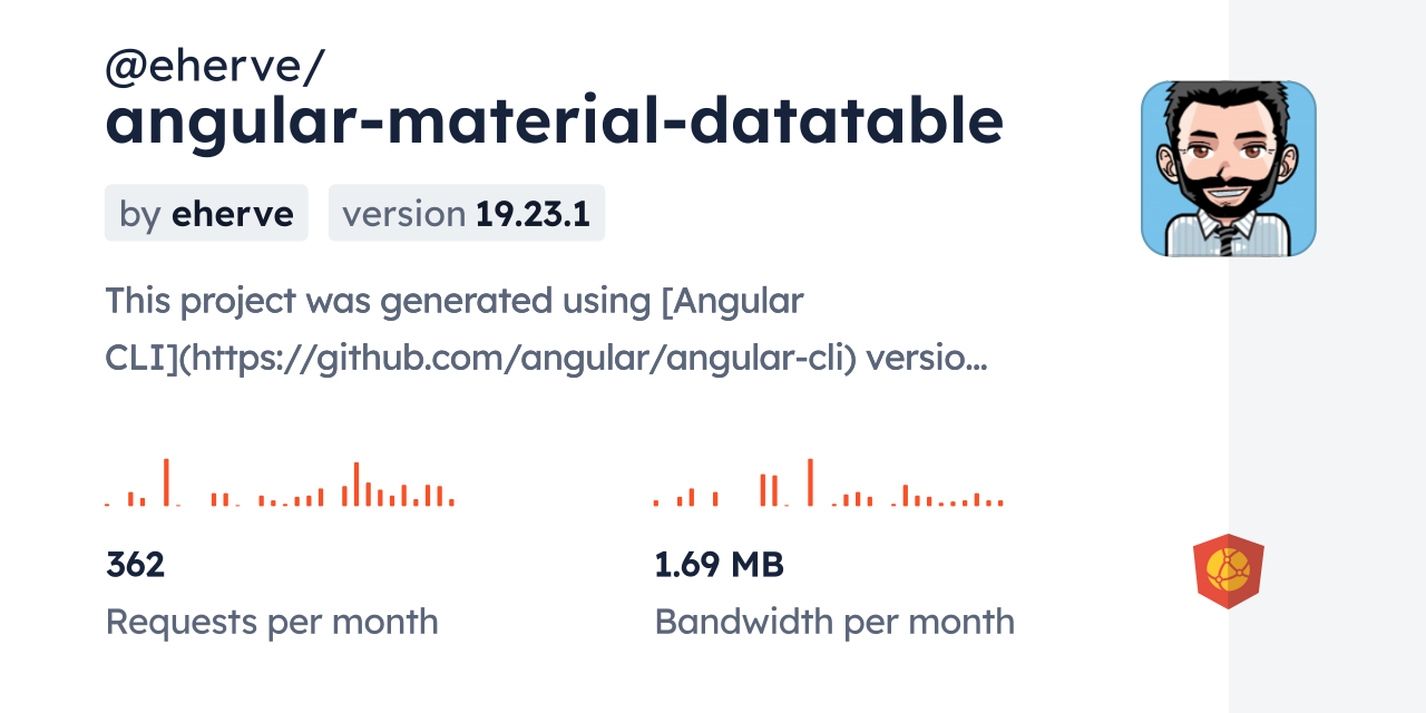 @eherve/angular-material-datatable CDN by jsDelivr - A CDN for npm and GitHub