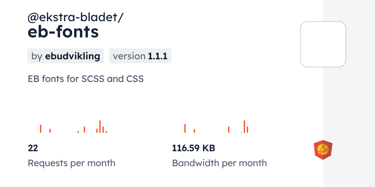 @ekstra-bladet/eb-fonts CDN by jsDelivr - A CDN for npm and GitHub