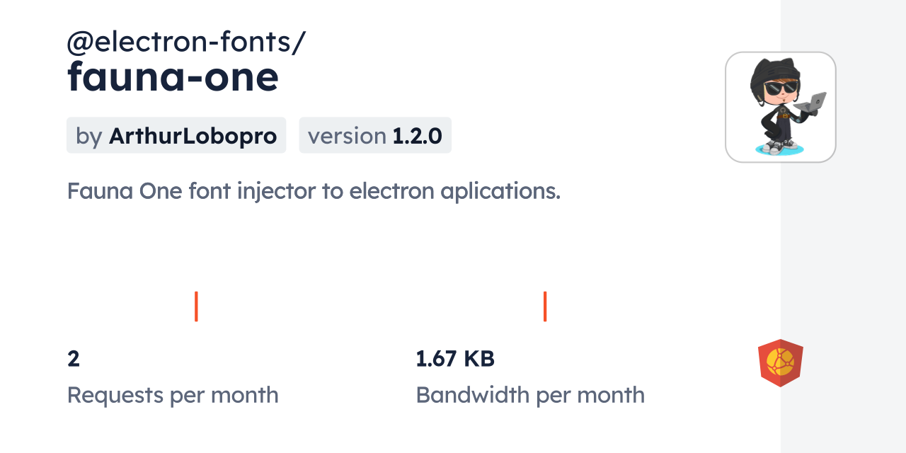 @electron-fonts/fauna-one CDN by jsDelivr - A CDN for npm and GitHub