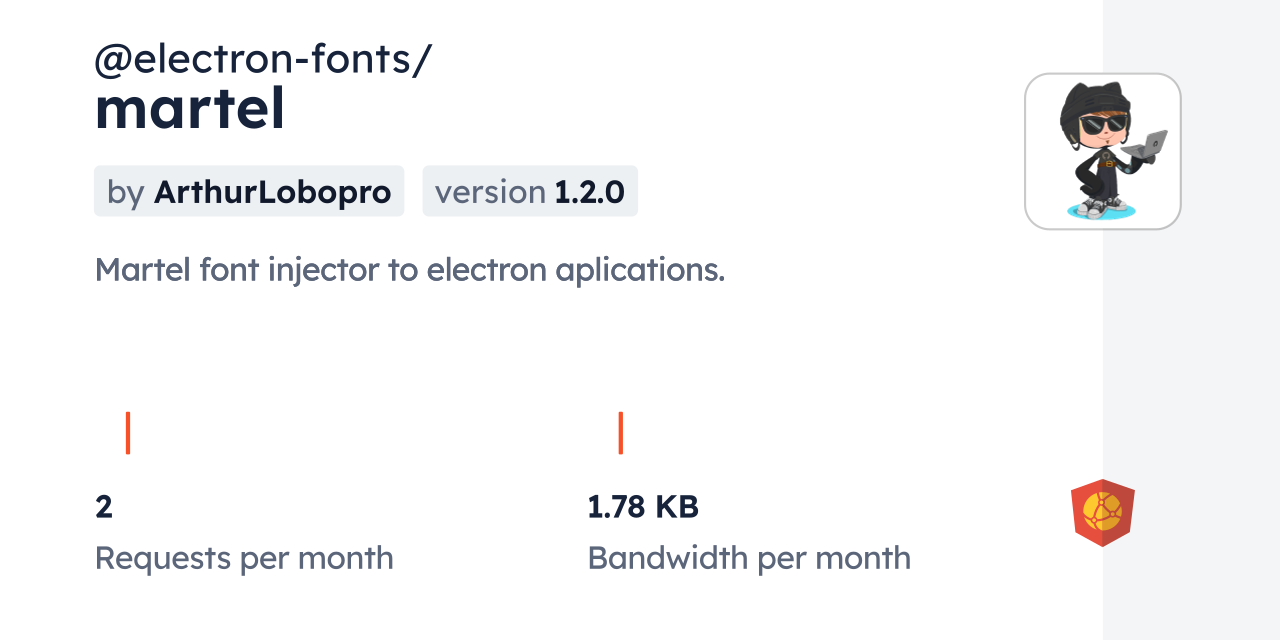 @electron-fonts/martel CDN by jsDelivr - A CDN for npm and GitHub